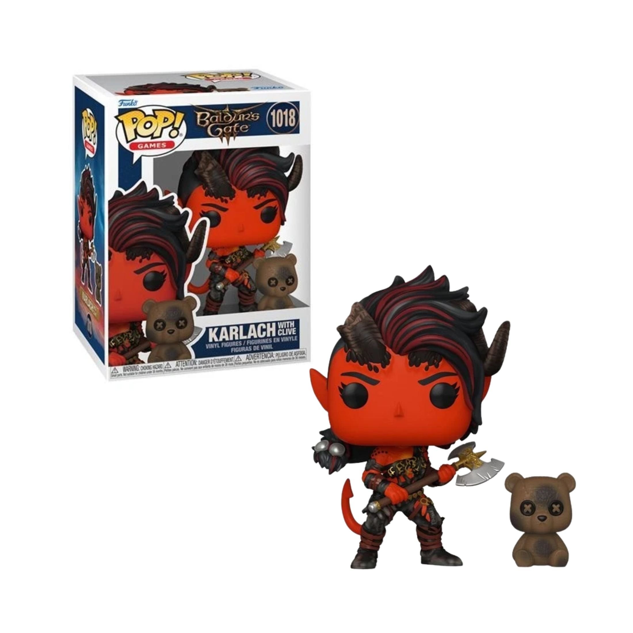 Karlach with Clive Funko Pop! Games Baldur's Gate 3 - Collectible Vinyl ...