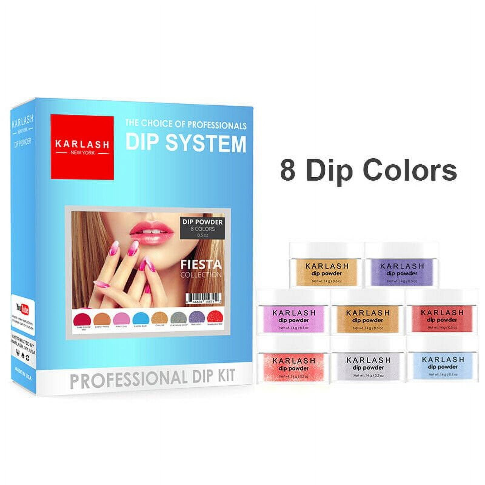 Karlash Dip System Dipping Powder FIESTA Collection Pack of 8 - Walmart.com