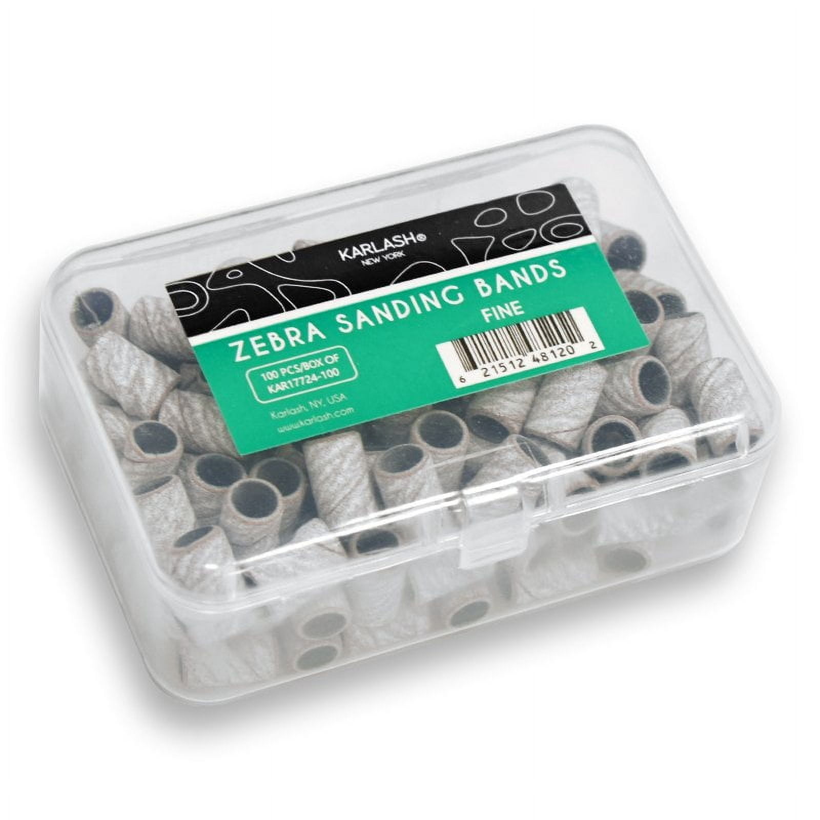 Karlash Professional Nail Sanding Bands Zebra Fine Grit File - 100 ...