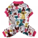 Pet Soft Flannel Pajamas: Warm Jumpsuit Sleepwear for Small Dogs ...