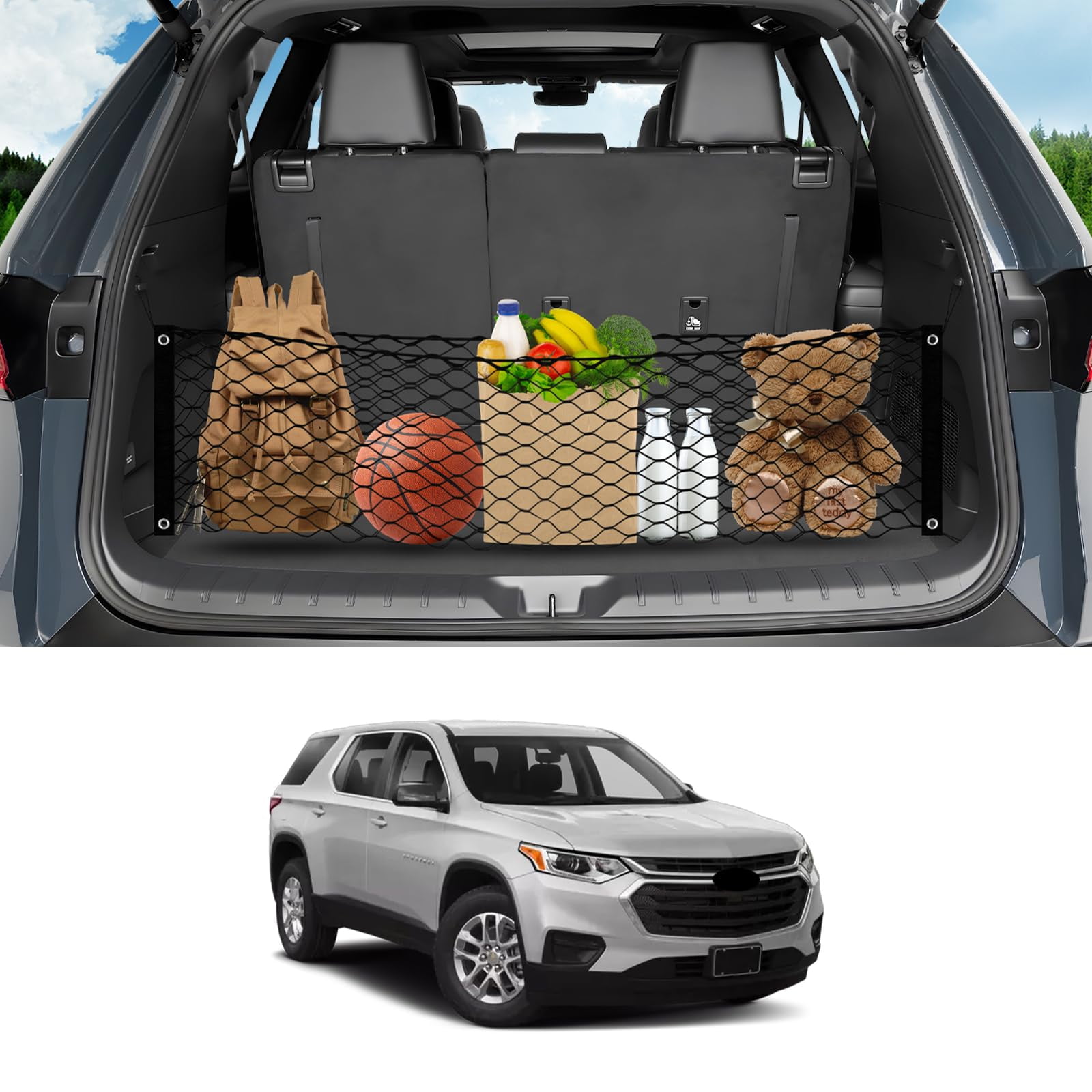 Karltys Envelope Style Cargo Net for 2018-2024 2025 Chevy Traverse ...