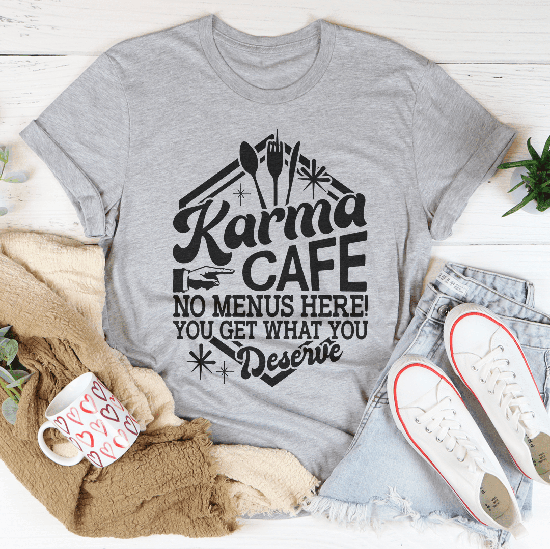 Karma Cafe Tee Peachy Sunday T-Shirt - Walmart.com