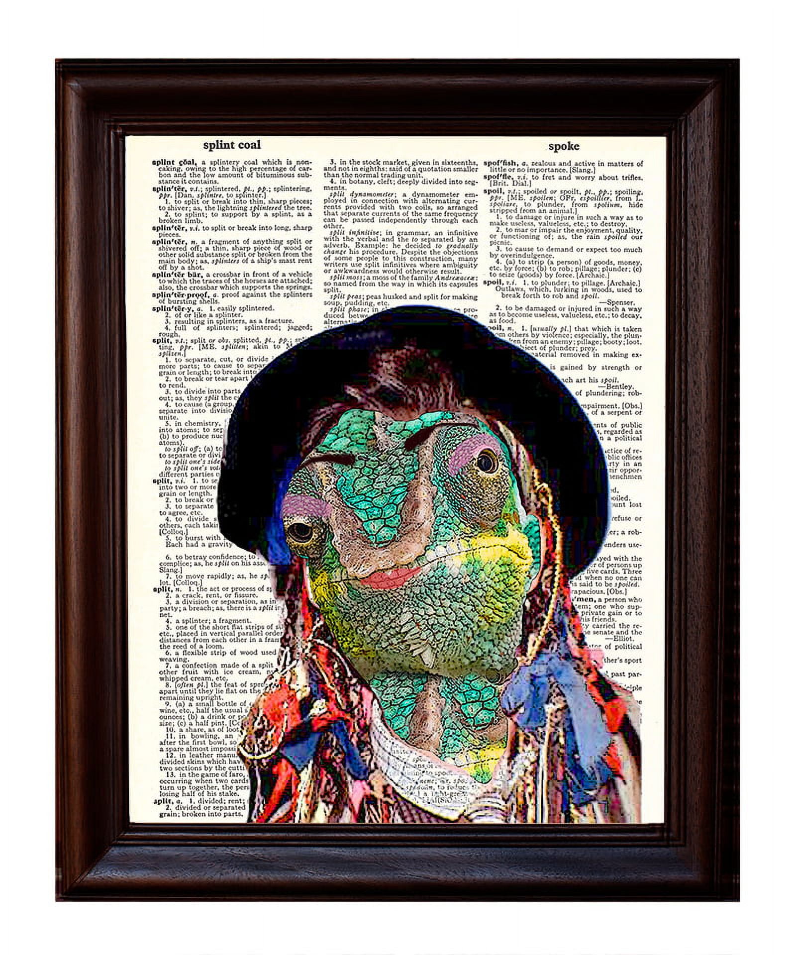 Karma Chameleon - Dictionary Art Print Printed On Authentic Vintage ...