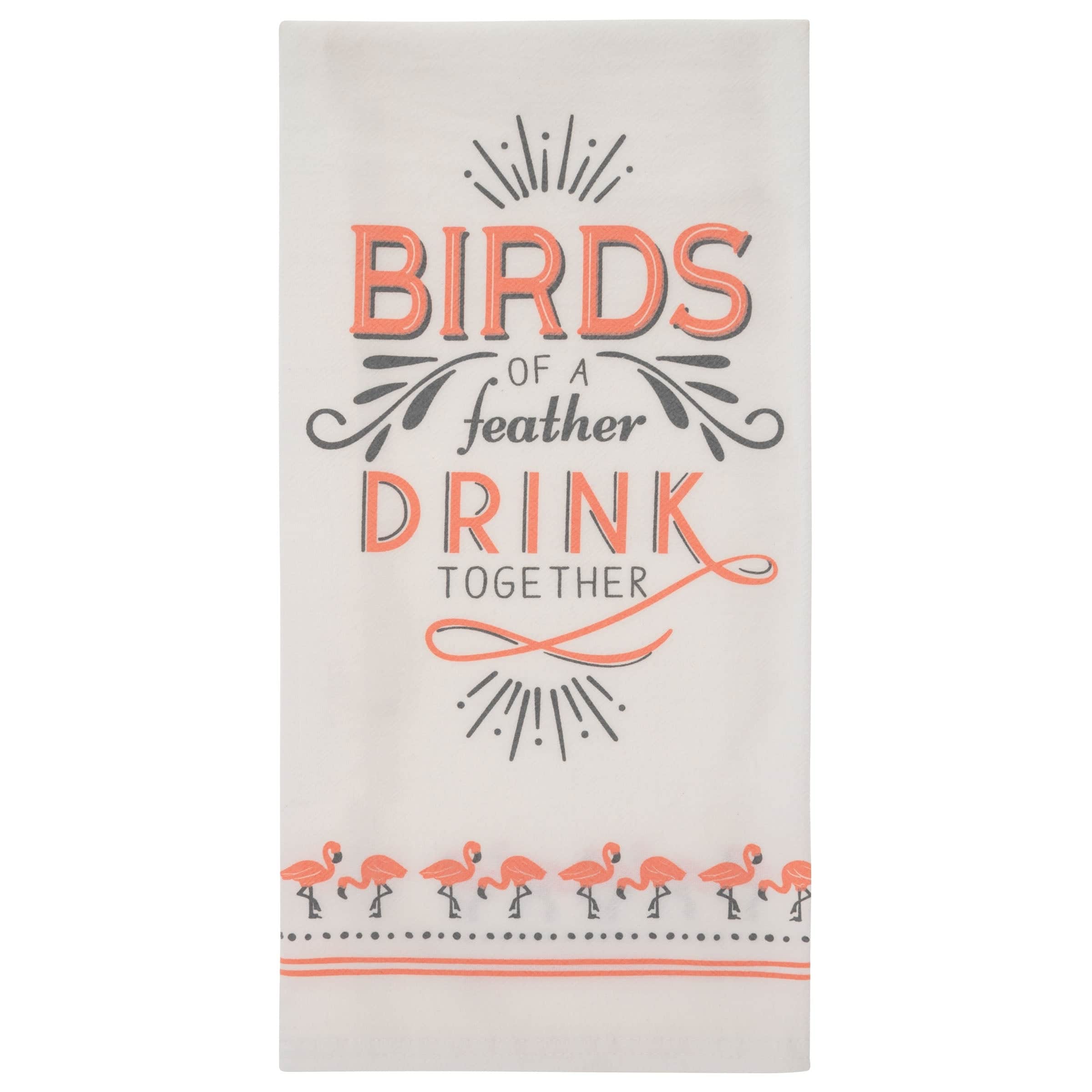 Karma Cheeky Flour Sack Tea Towels. Drink Together - Walmart.com
