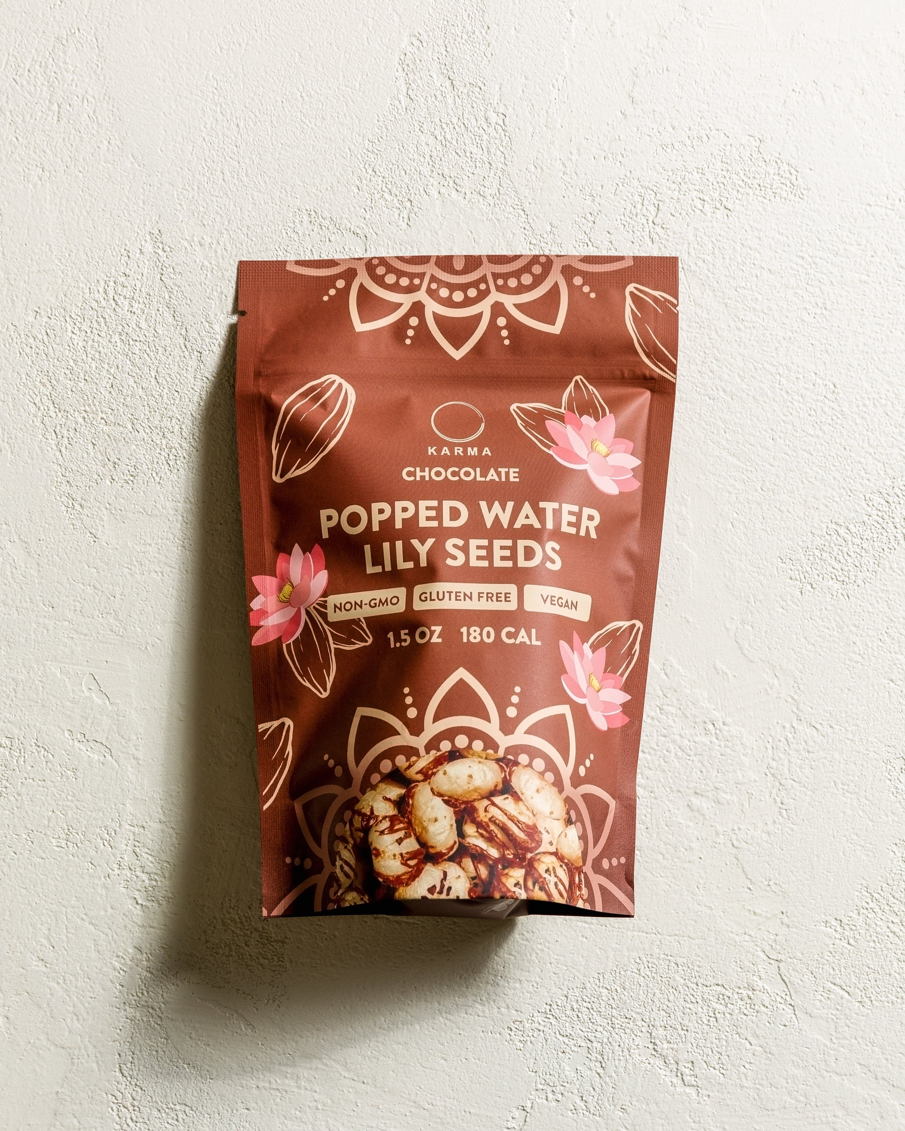 Karma Chocolate Popped Water Lily Seeds 1.5 oz (4 Pack) | Plant Based ...