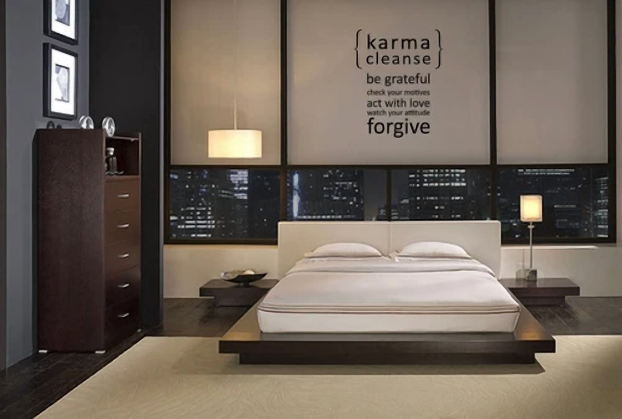 Karma Cleanse Forgive Collage Sticker Vinyl Wall Art Quote Lettering ...