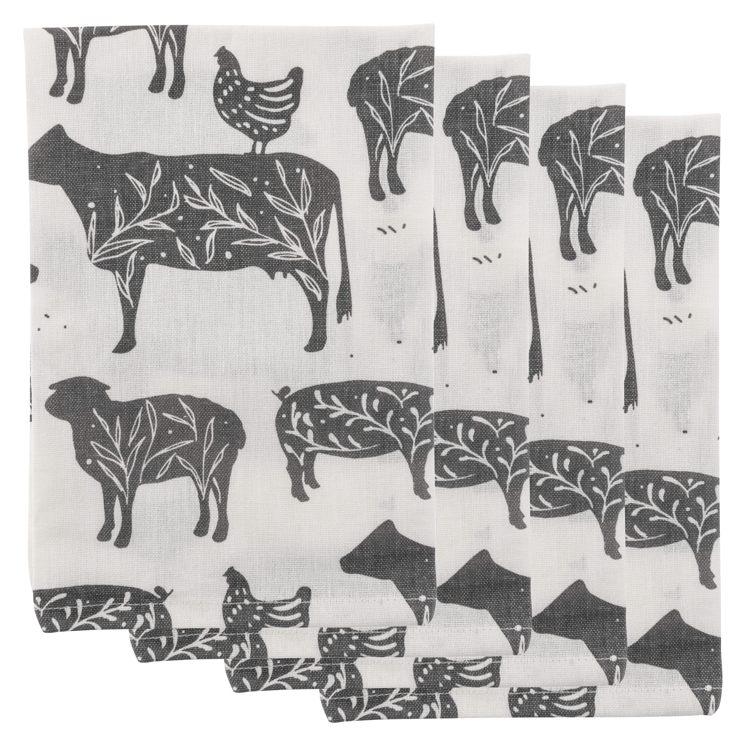 Karma Gifts, Modern Farmhouse Dinner Napkin, Herd S/4,One Size,KA1024 ...