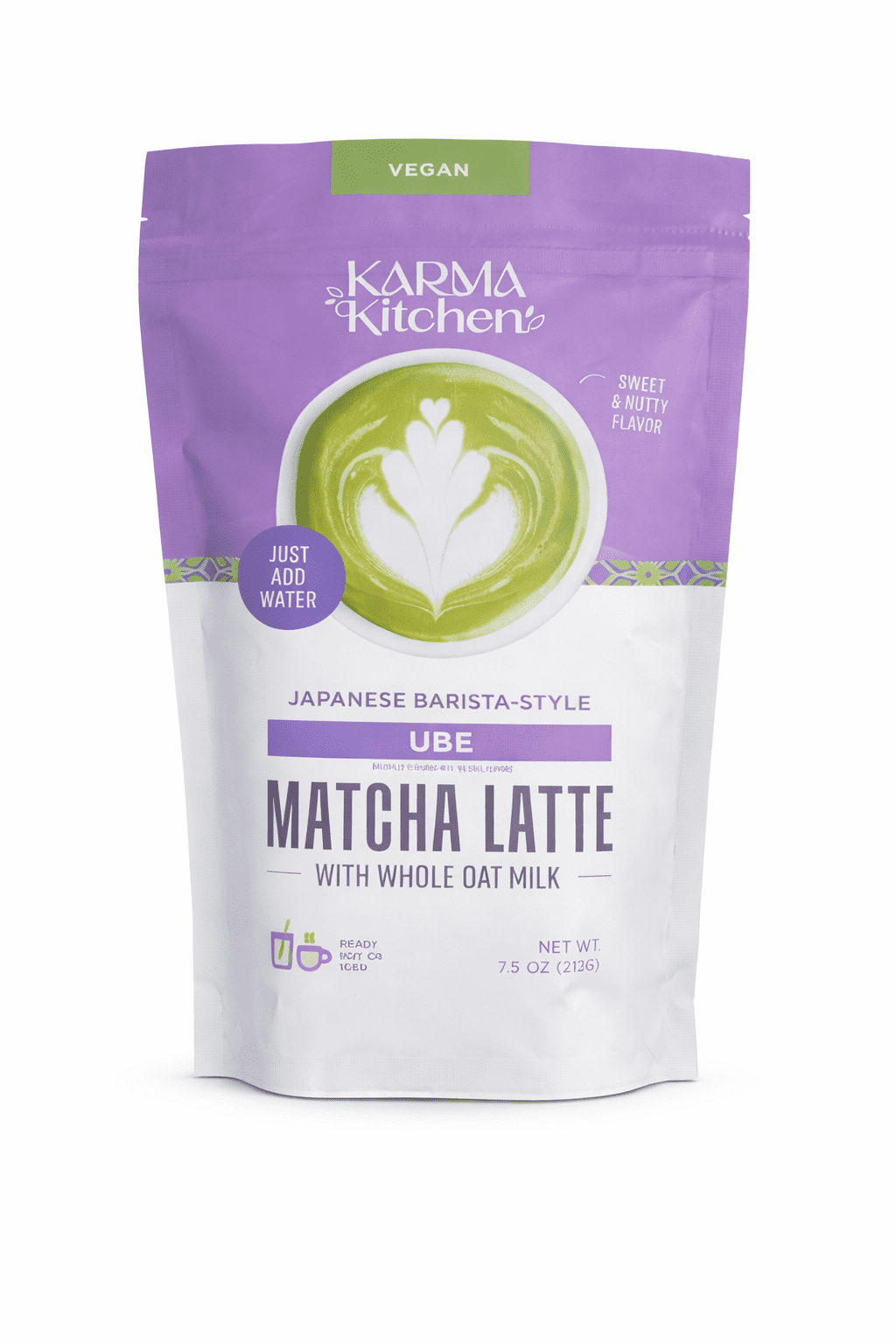 Karma Kitchen Ube Matcha Latte (with whole oat milk) - Walmart.com