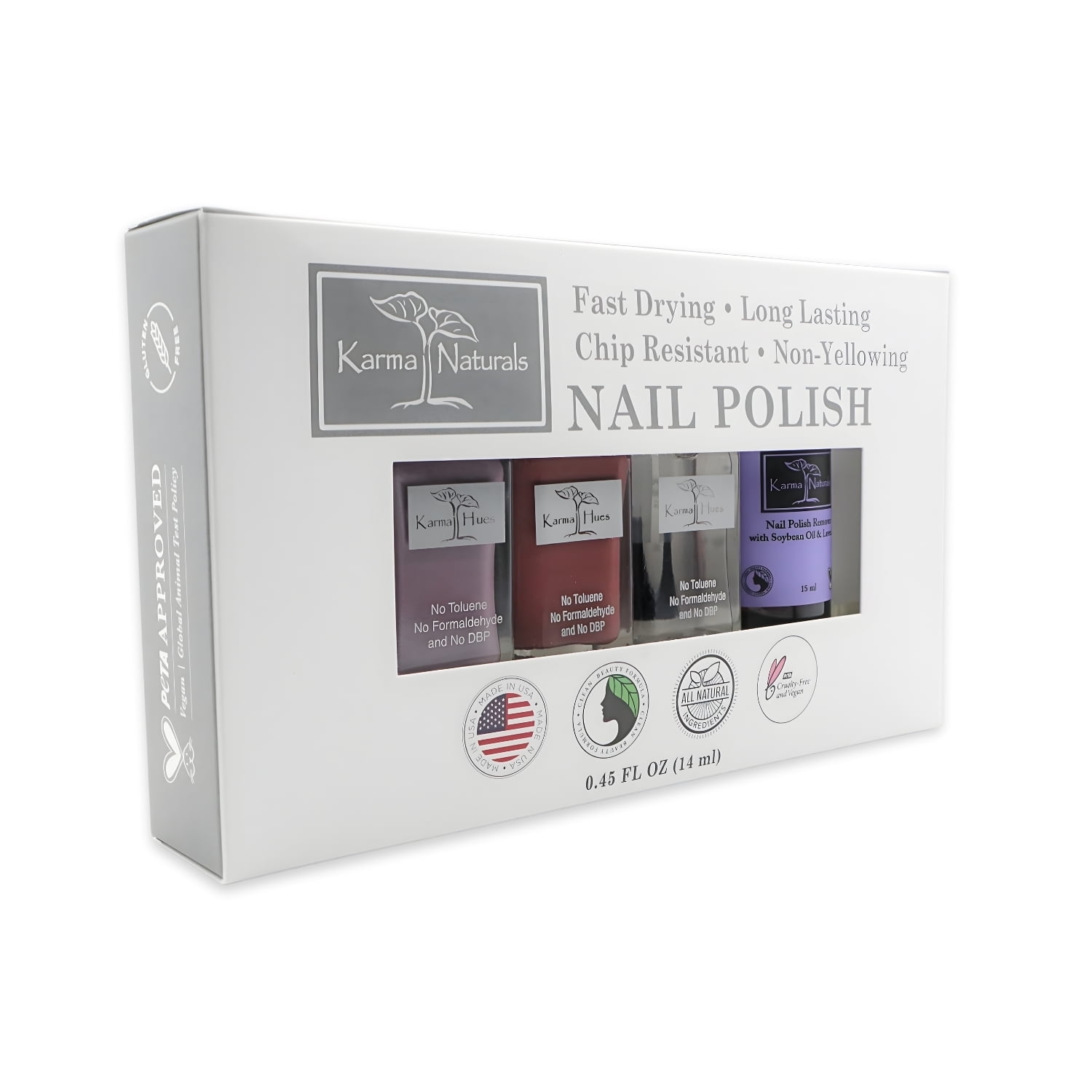Karma Naturals Nail Polish Set ZCORE 1 - Walmart.com