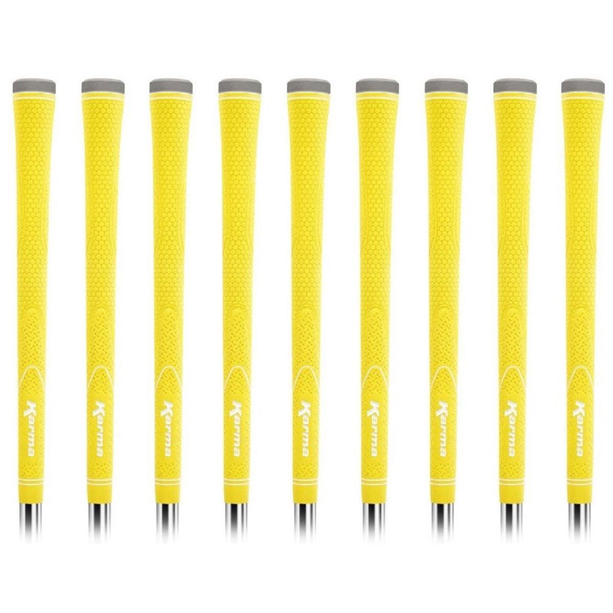 Karma Neion II Yellow 9 Piece Golf Grip Bundle for Men, Standard Size ...