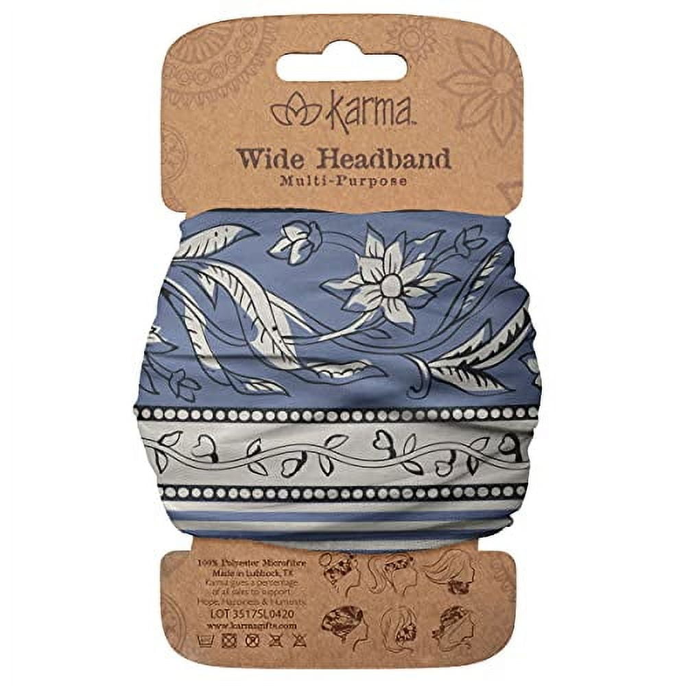 Karma Gifts Wide Headband, Periwinkle Floral - Walmart.com