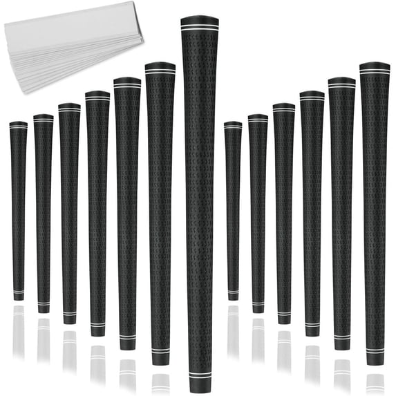 Karma Revolution 360 Golf Grips, Jumbo (+1/16”) Black 13 Piece with ...