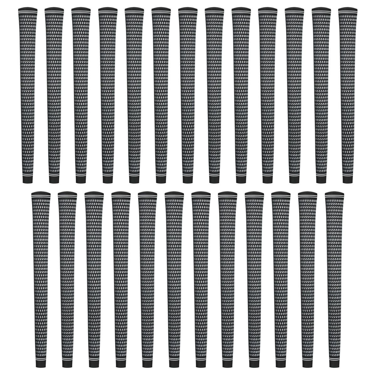 Karma Revolution Black/White Jumbo (+1/16") 25 piece Golf Grip Bundle ...