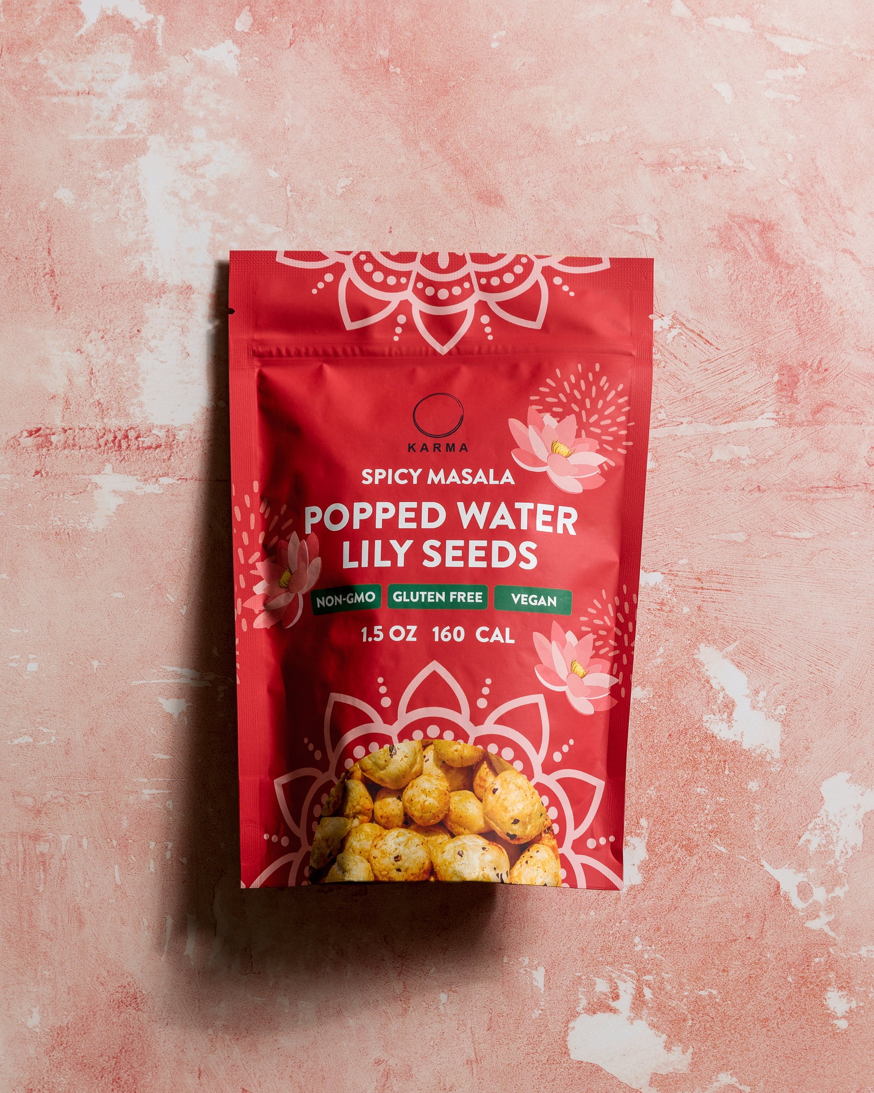 Karma Spicy Masala Popped Water Lily Seeds 1.5 oz | Plant Based Gluten ...