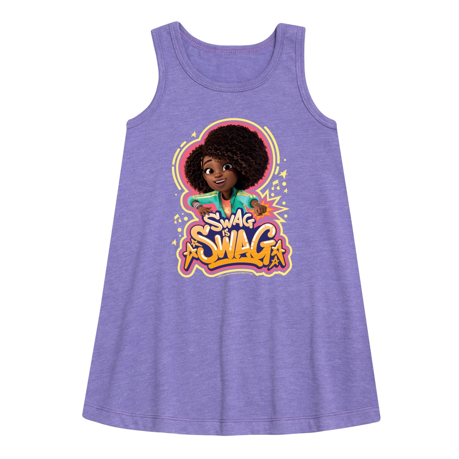 Karma's World - Swag Is Swag - Toddler and Youth Girls A-line Dress ...