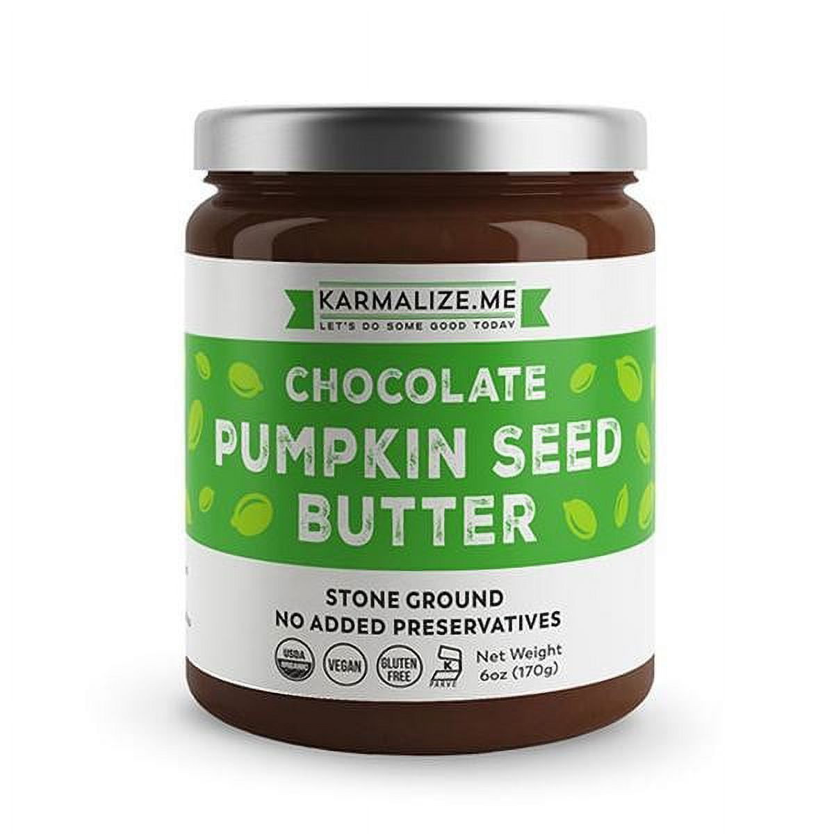 Karmalize.Me Organic Chocolate Pumpkin Seed Butter 6 oz. - Walmart.com
