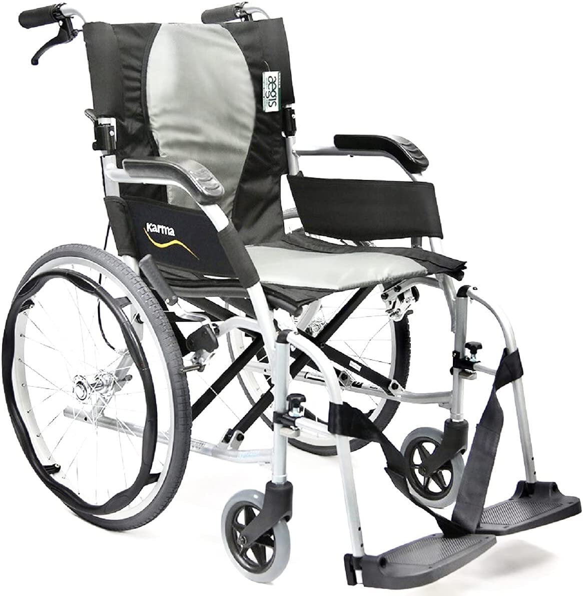 Karman K-2512 19 lbs Ultra Light Ergonomic Wheelchair with Removable ...