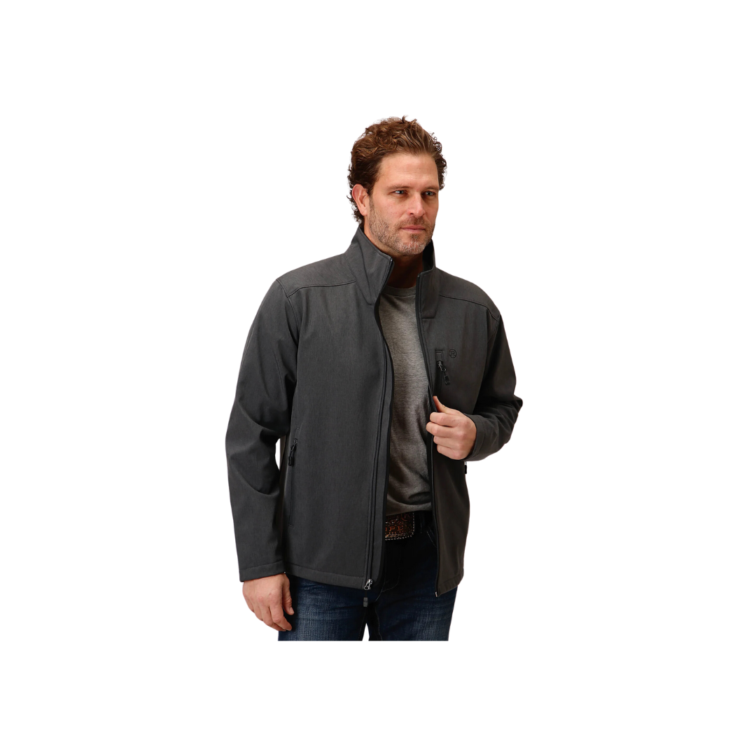 Karman Roper Men's Heather Soft Shell Grey Jacket - Walmart.com