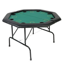 Costway Portable 8 Player Poker Game Table with Felt Card, Foldable ...
