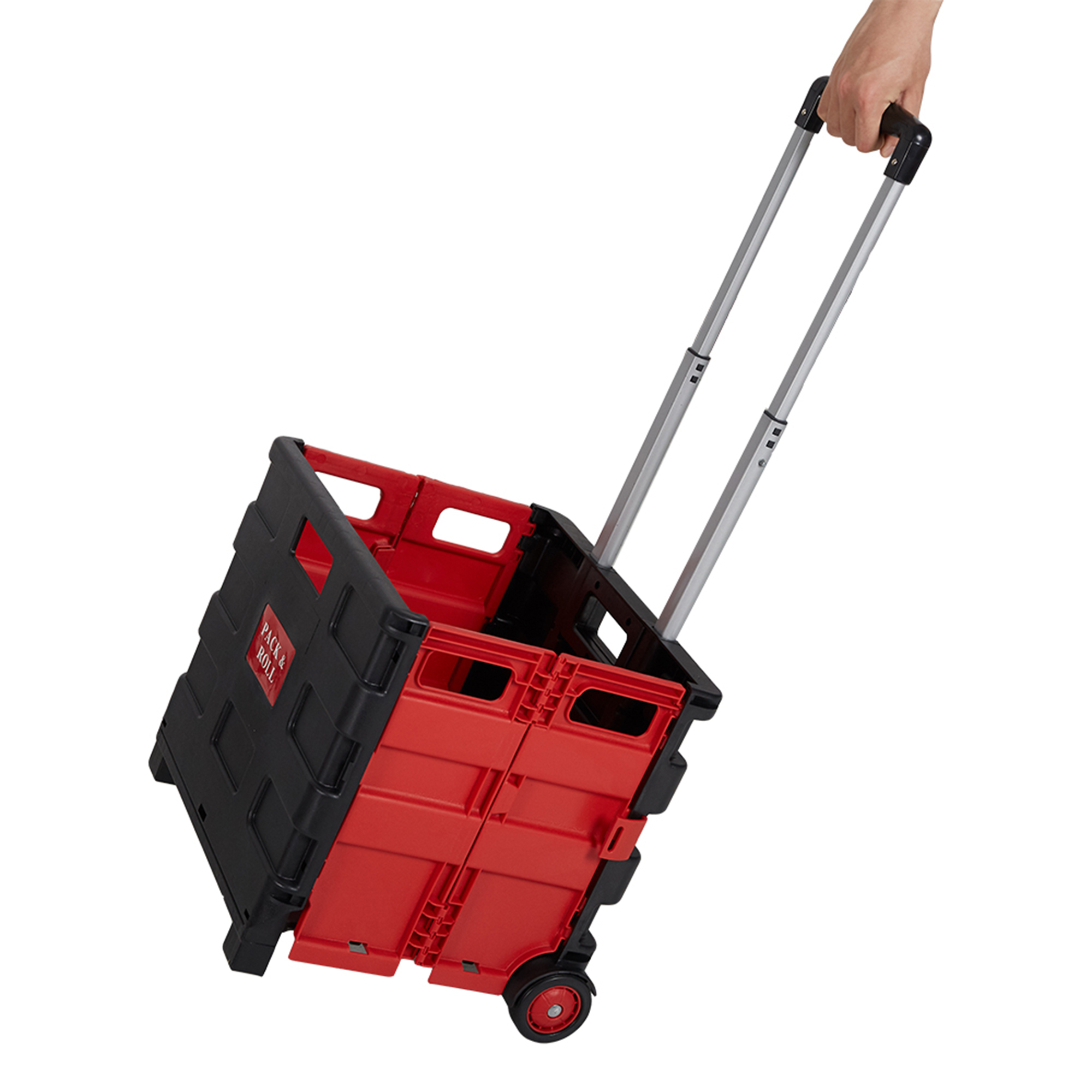Karmas Product Wheeled Rolling Cart for File Collapsible Hand Crate ...