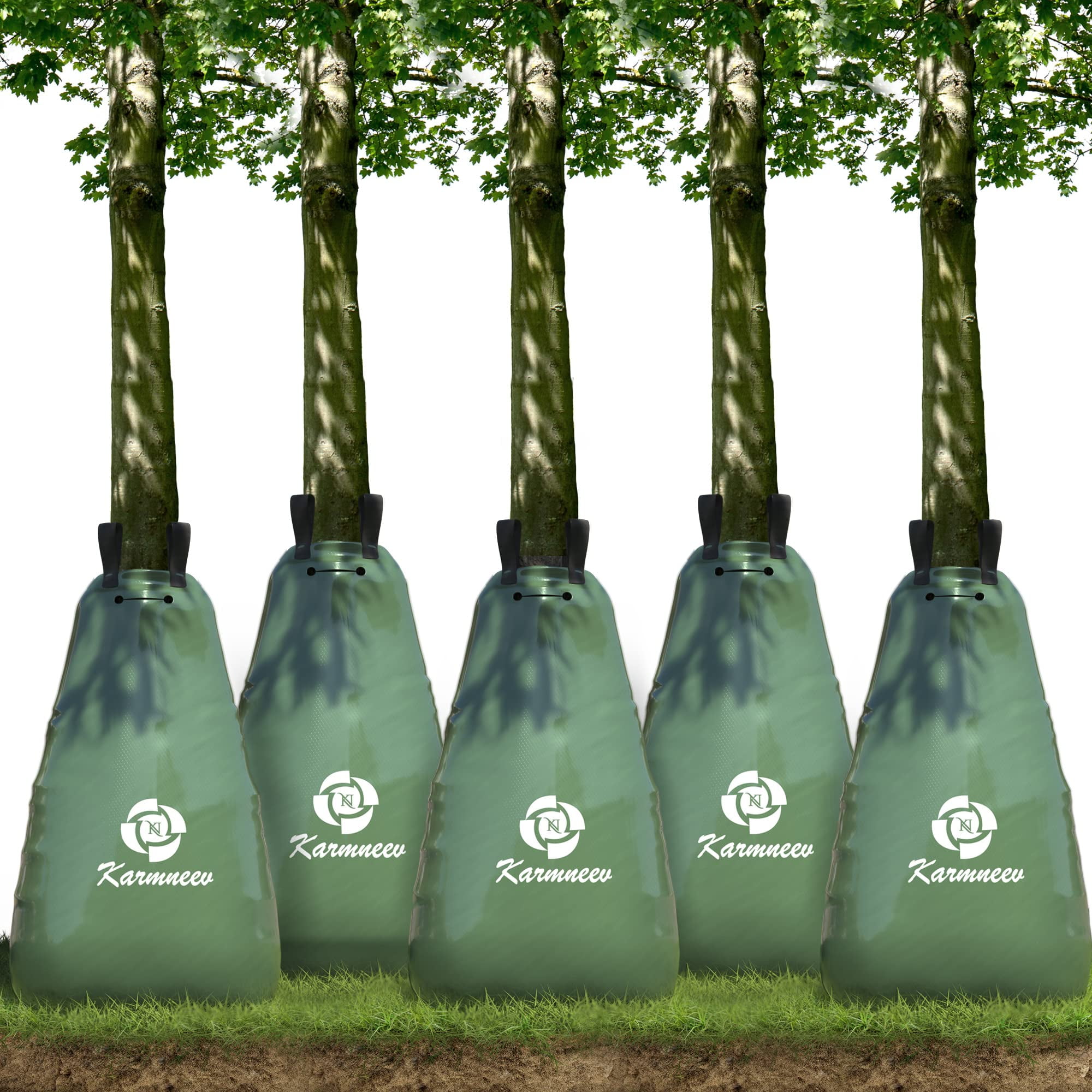 Karmneev Tree Watering Bag - 5 Pack - 20 Gallon Slow Release Tree ...