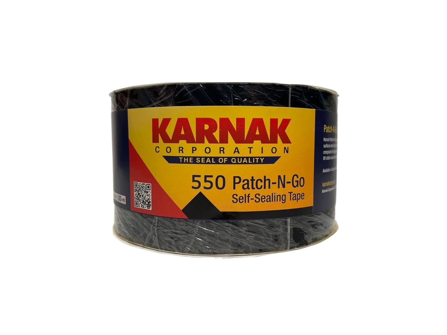 Karnak 550B-Black Patch-N-Go Waterproof Tape – Reinforce, Seal & Waterproof Leaky EPDM, TPO ...