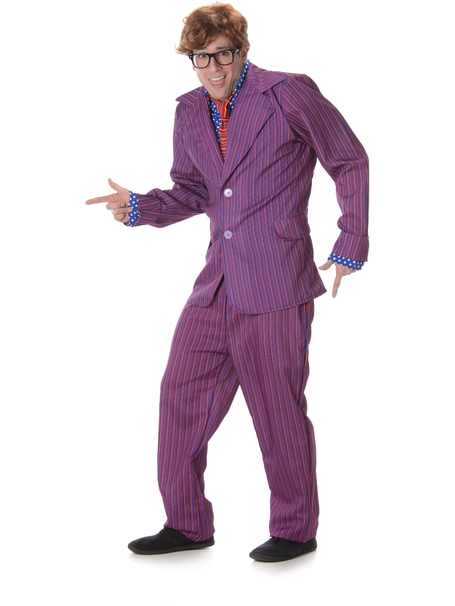 60s Secret Agent Purple Spy Men's Costume Large 42-44 - Walmart.com