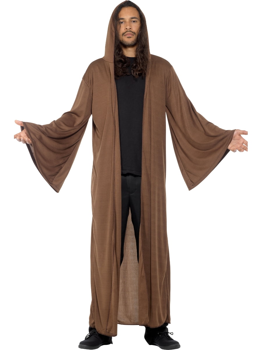 Karnival Costumes Adults Peddler Rogue Thief Brown Robe Costume ...