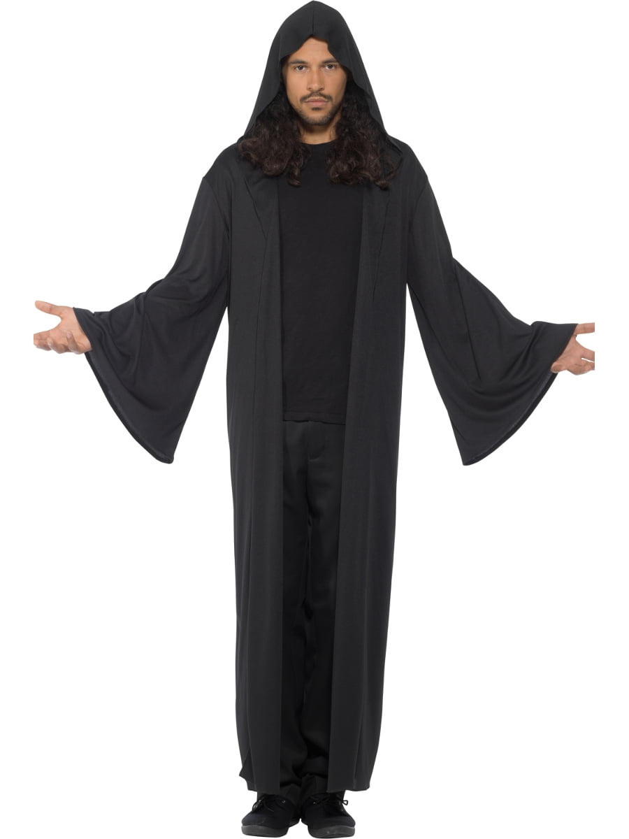Karnival Costumes Halloween Adult Shadow Bringer Black Robe, Medieval ...