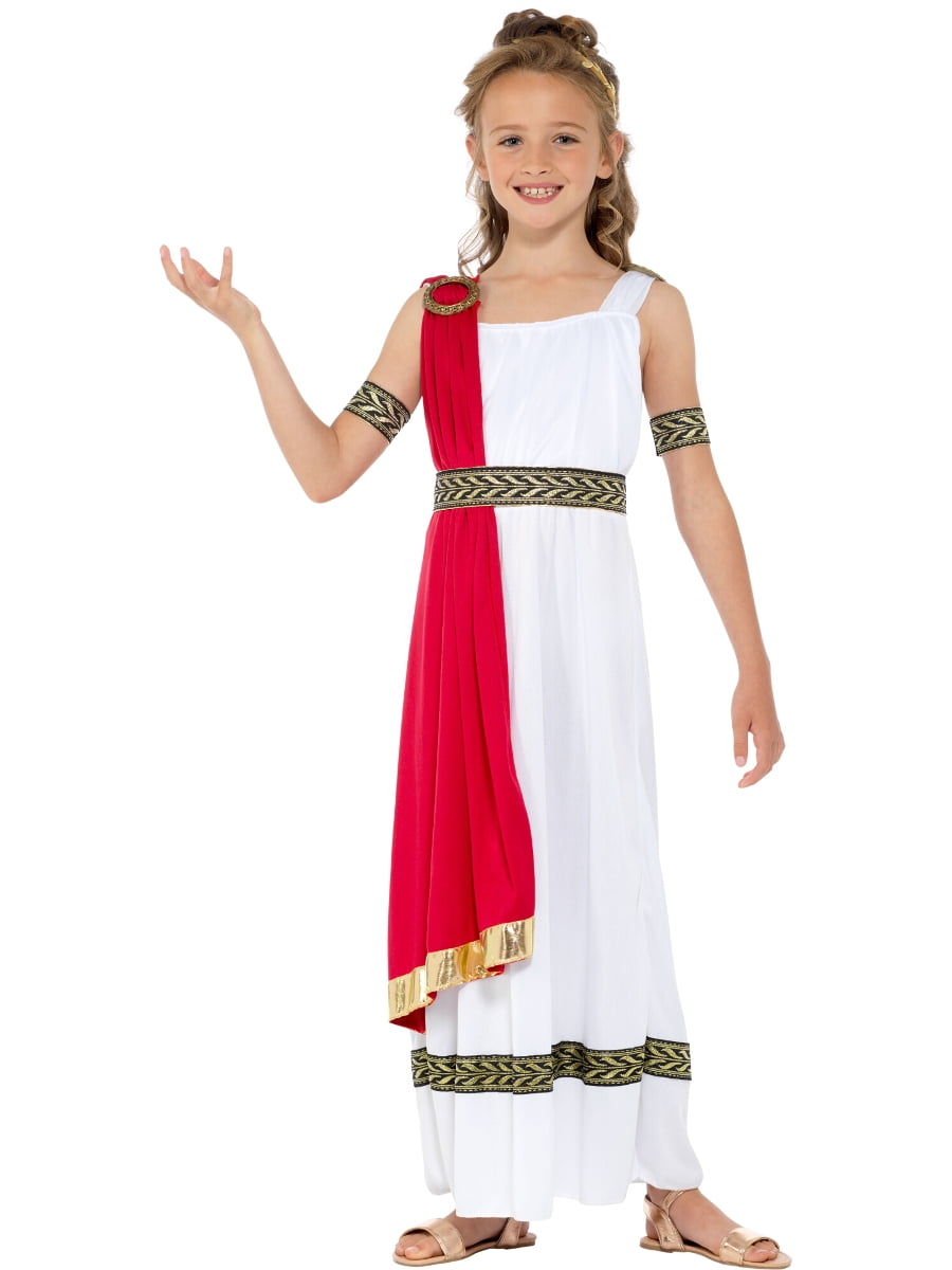 Karnival Costumes Ancient Roman Empress Deluxe Girl's Costume Small 3-4 ...
