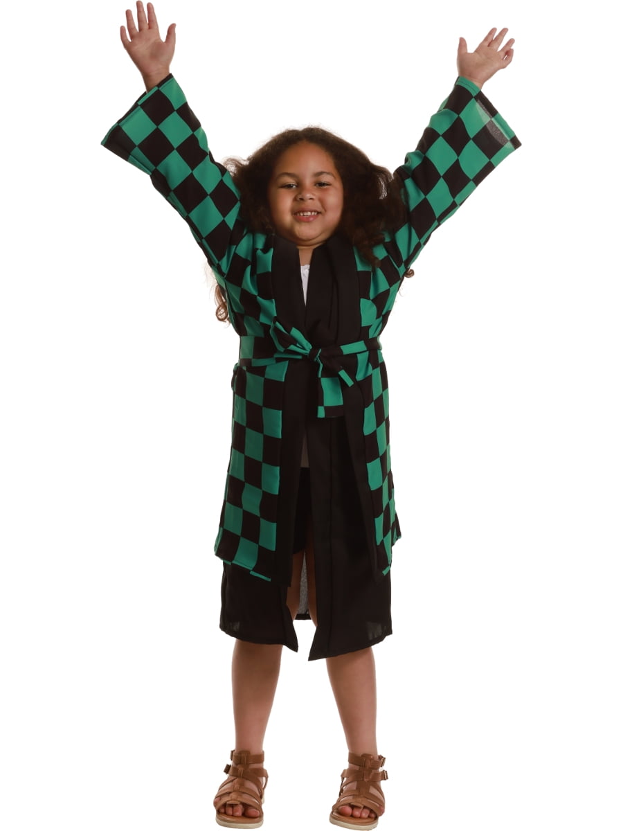 Karnival Costumes Anime Checkered Ninja Kimono Child's Costume Large 7 ...