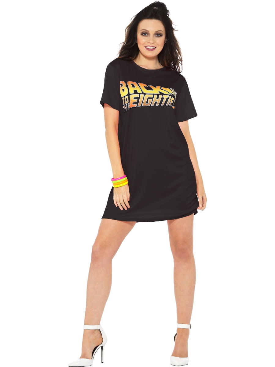 Karnival Costumes Back To The 80s Women's Costume Shirt Dress X-Large ...