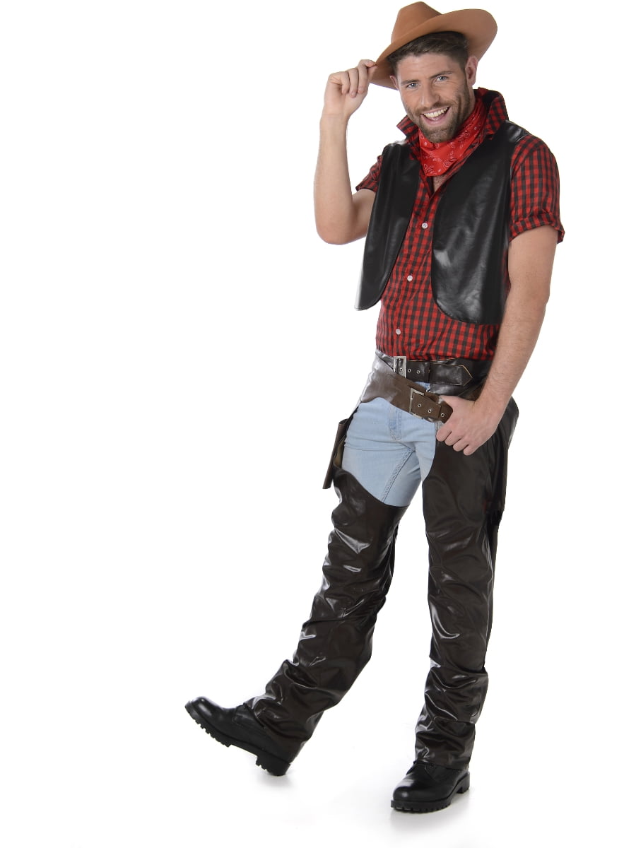 Karnival Costumes Classic Wild West Western Cowboy Men's Costume Large ...