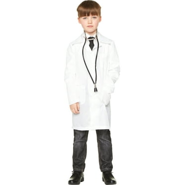 NATURAL UNIFORMS KIDS SUPER-SOFT LAB COAT CHILDRENS HALLOWEEN DOCTOR ...