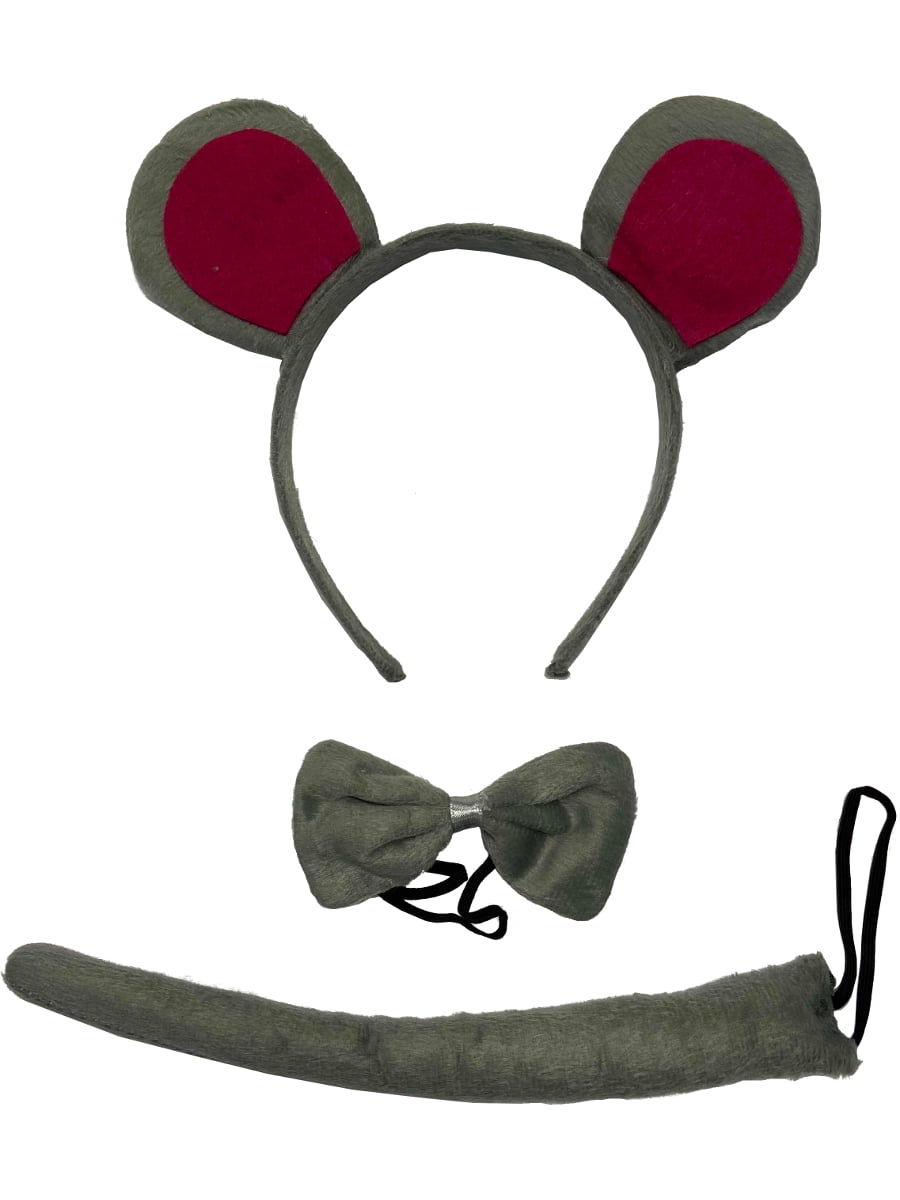 Karnival Costumes Adult Halloween Gray Mouse Costume Accessory Set with ...