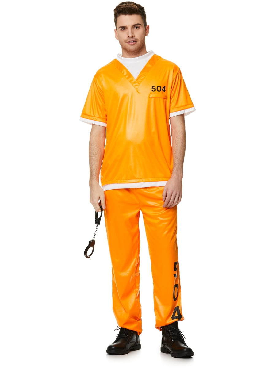 Karnival Costumes Hard Time Murder Row Inmate Prisoner Men's Costume ...