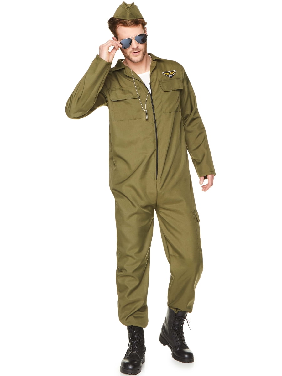 Karnival Costumes High Flying Air Fighter Pilot Men's Costume Medium 38 ...