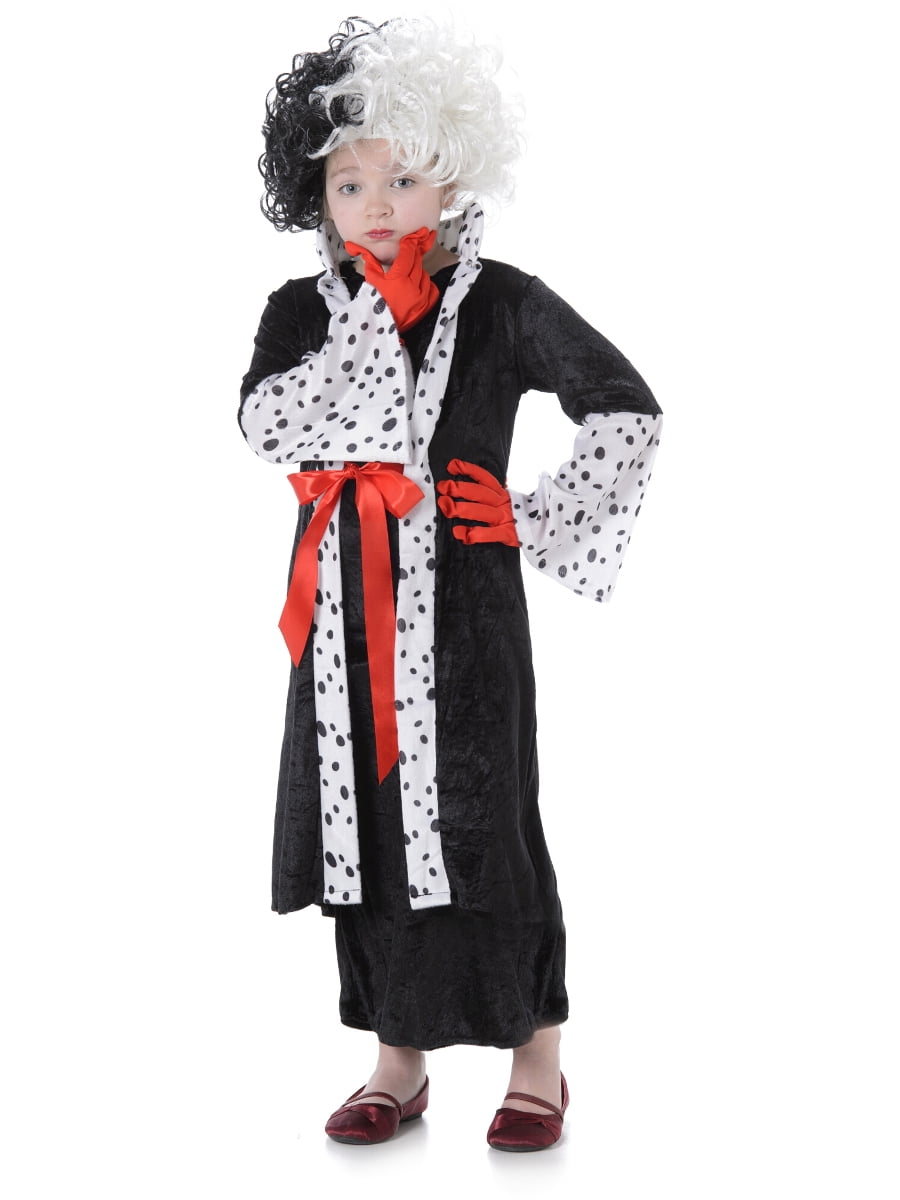 Karnival Costumes Madame Evil Cruella Girl's Costume Large 7-8 ...