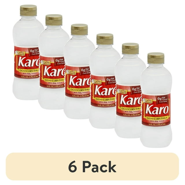 (6 pack) Karo Light Corn Syrup with Real Vanilla, 16 Fl Oz - Walmart.com