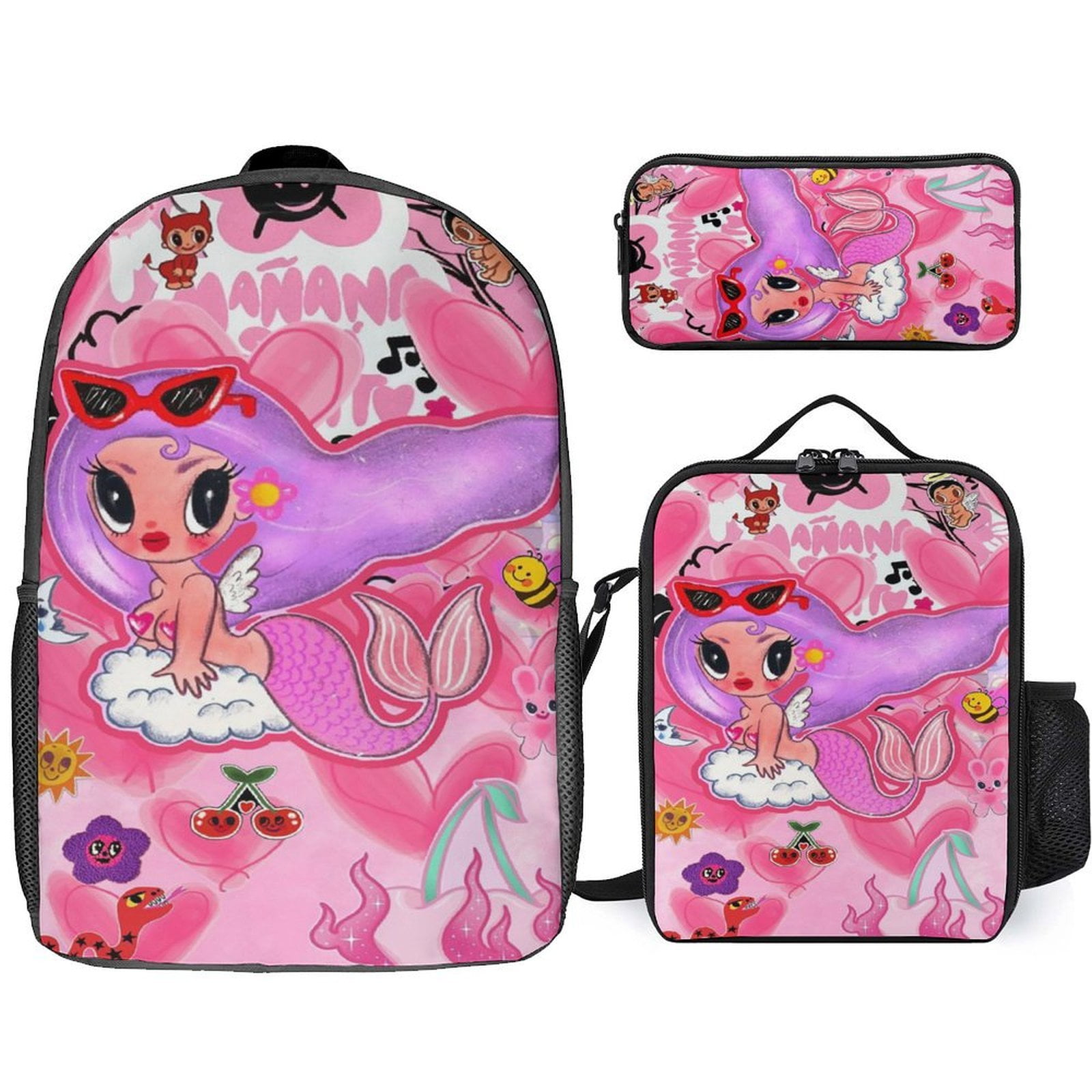 Karol G 3Pcs Bookbag Sets Backpack with Lunch Bag And Pencil Case for ...
