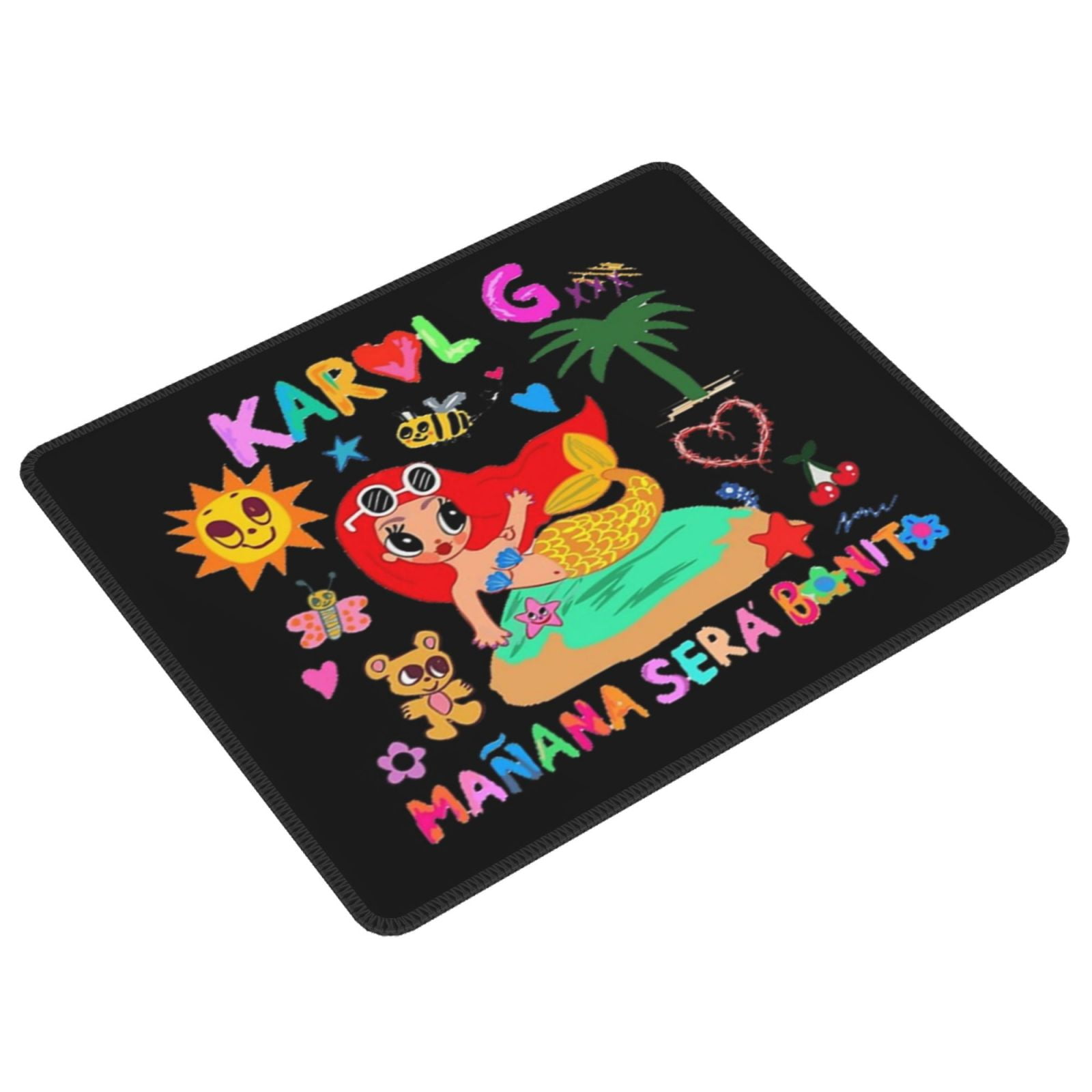 Karol G Computer Mouse Mat with Anti-Slip Rubber Base Anti-Fray ...