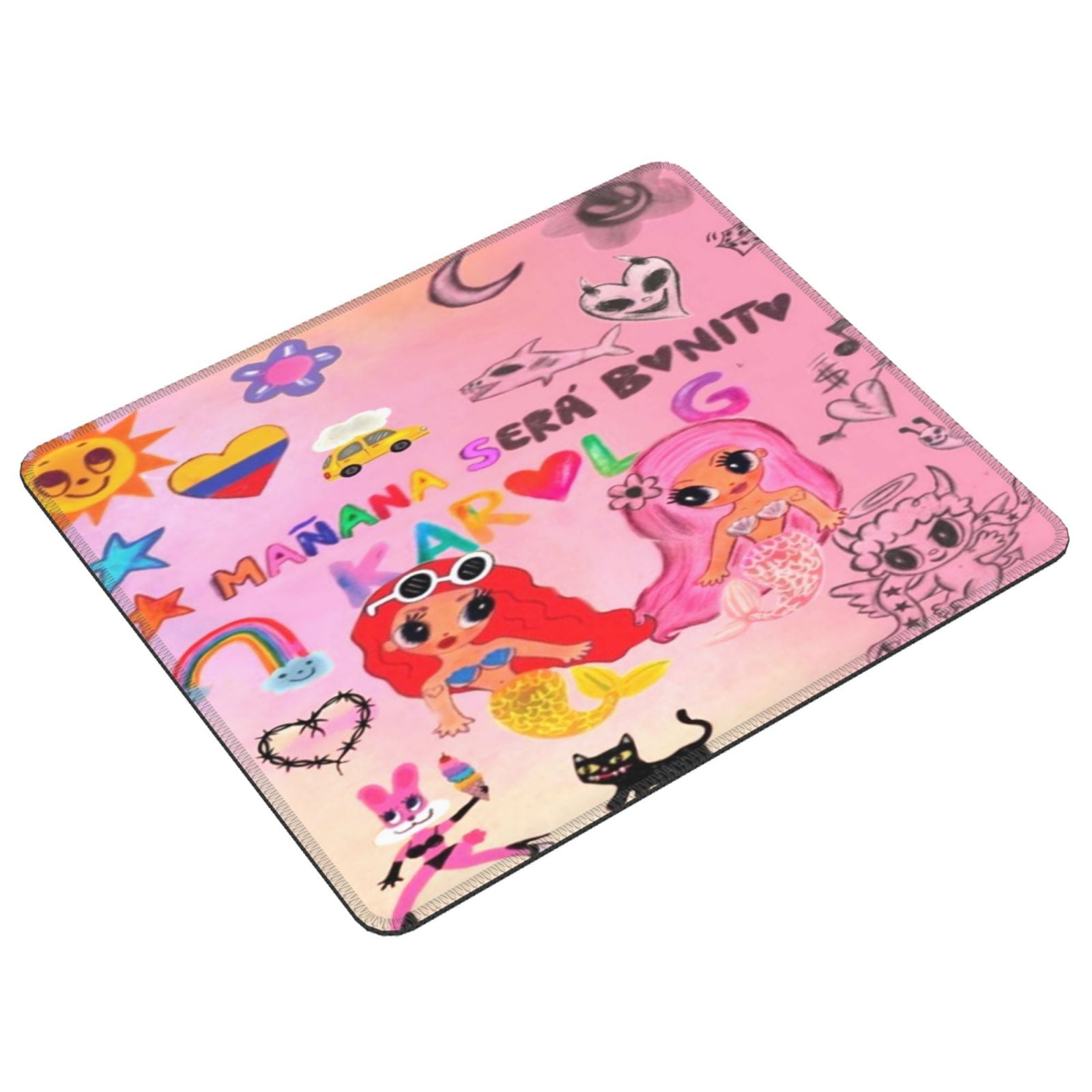 Karol G Computer Mouse Mat with Anti-Slip Rubber Base Anti-Fray ...