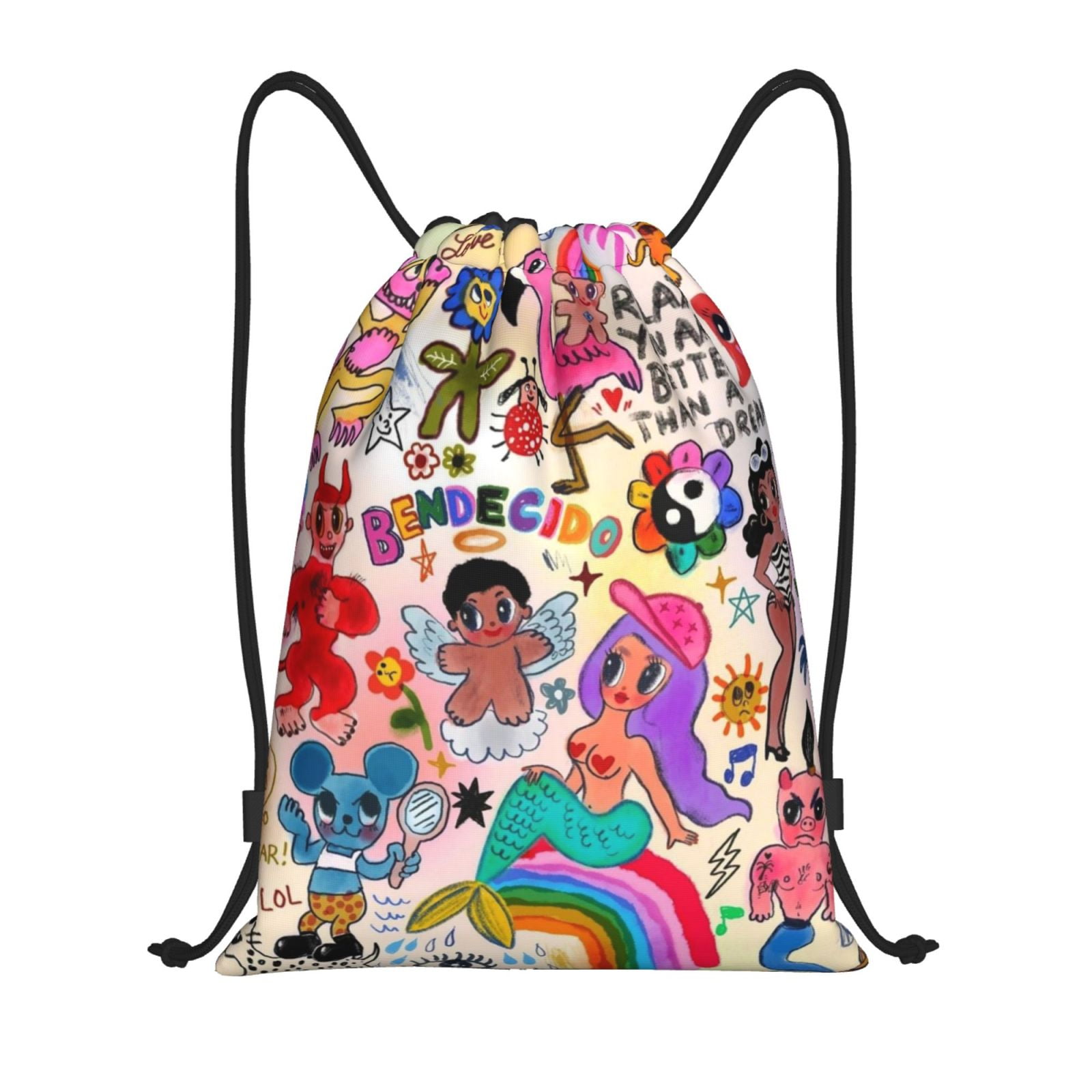 Karol G Drawstring Bag Adjustable Lightweight Sport Gym Sack Drawstring ...