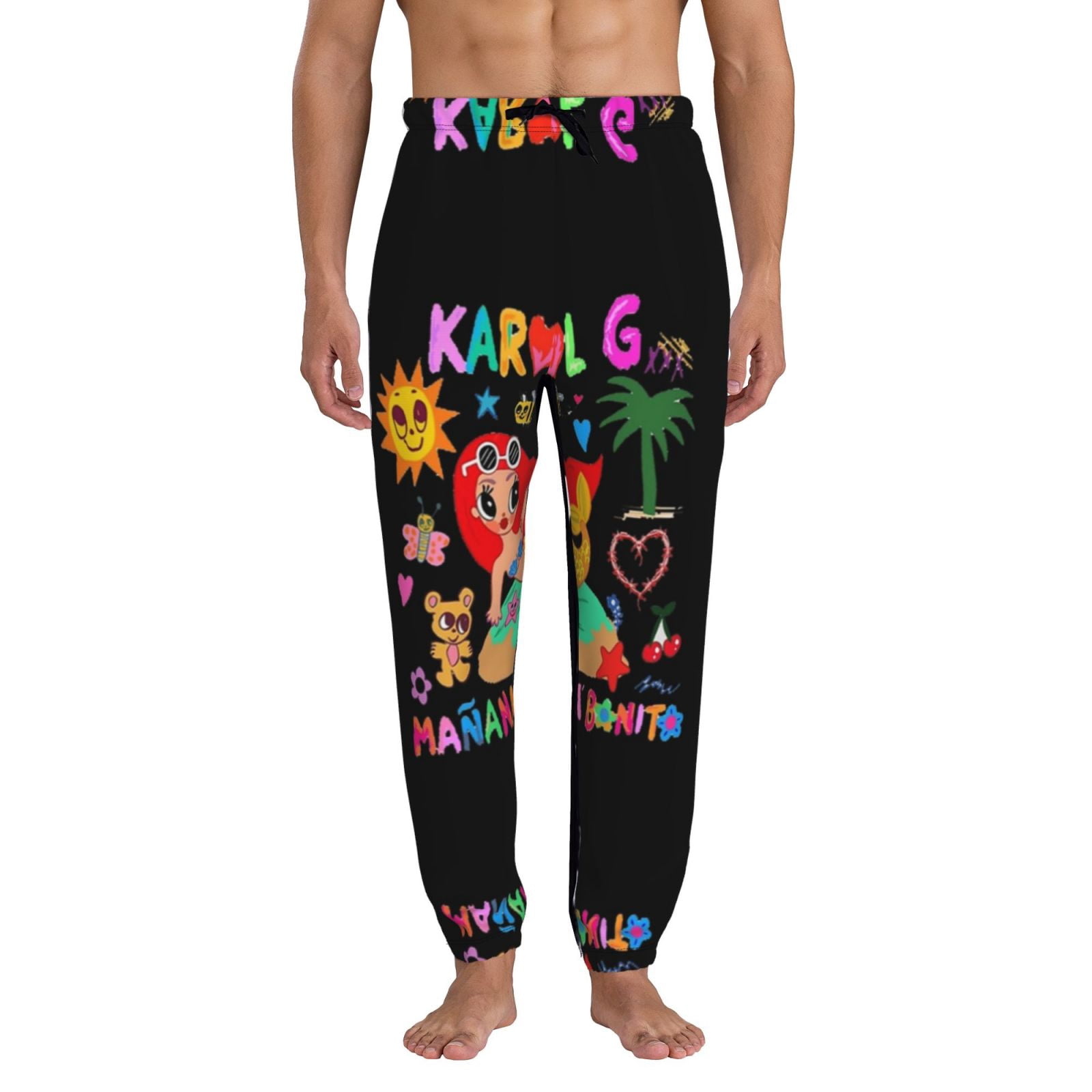 Karol G Front Print Sweatpants for Men Lightweight Sport Casual Jogger ...