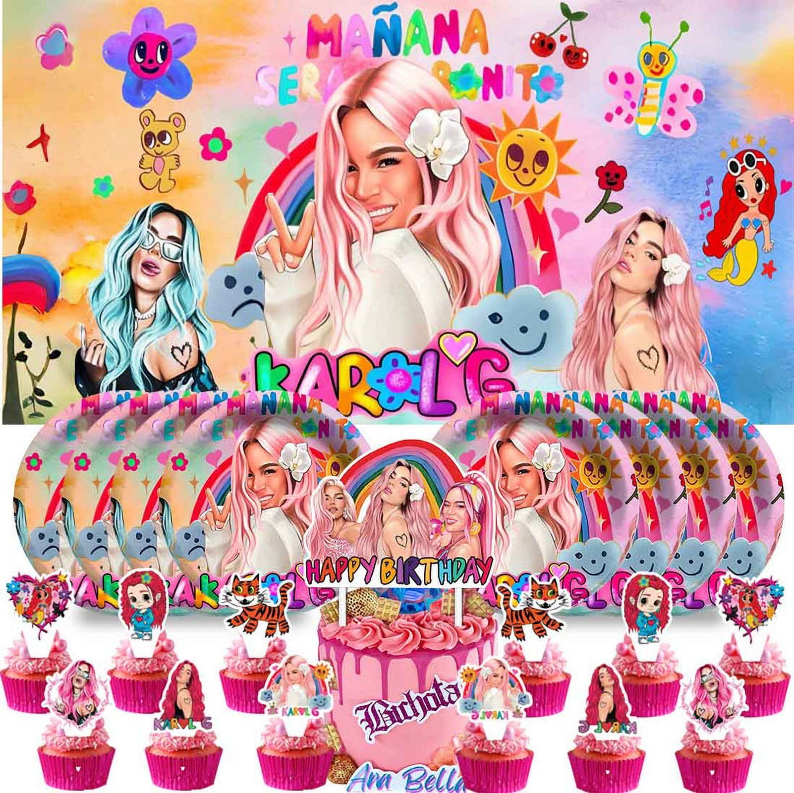 Karol G Party Supplies Birthday Decorations Plates Banner Kids Cake ...
