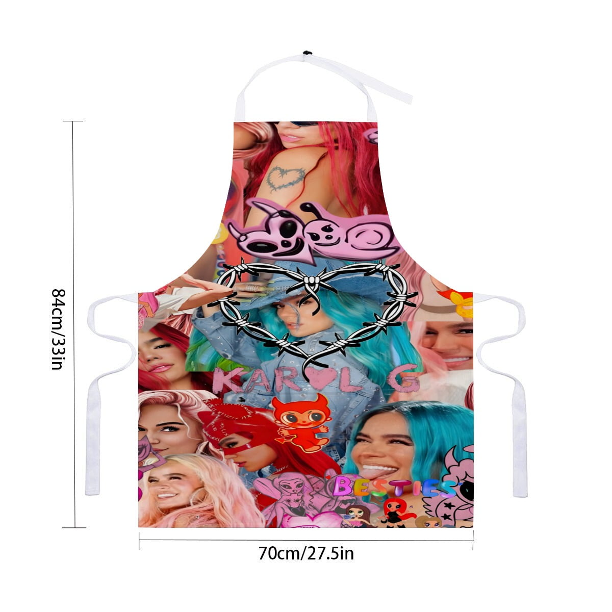 Karol G apron with pockets and waterproof option, adjustable adult ...