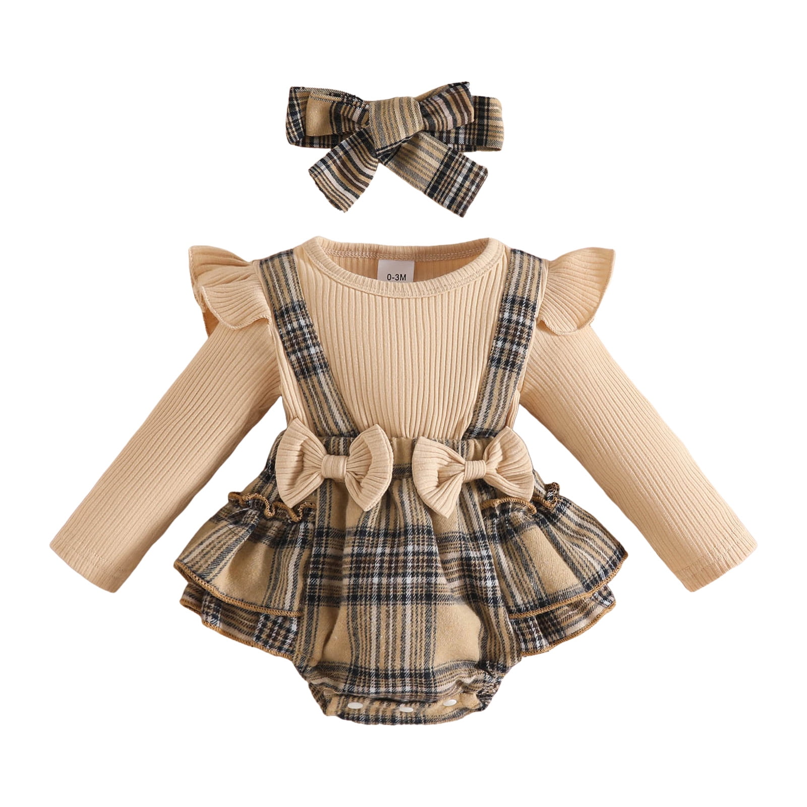 Karoyedx Baby Fall Clothes Girl Newborn Baby Girl Clothes Ruffle ...