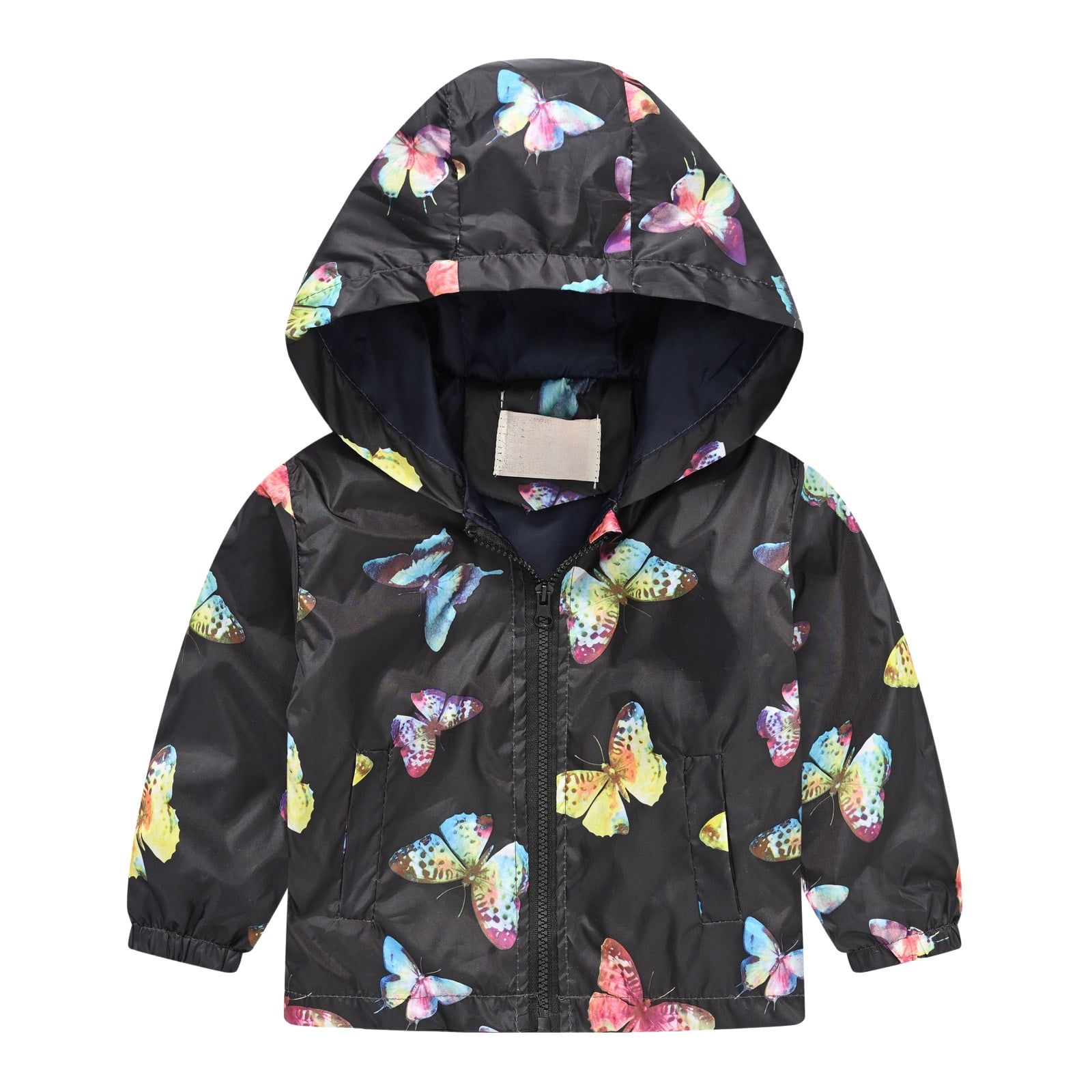 Karoyedx Baby Rain Jacket Toddler Baby Boys Hooded Windbreaker Jacket ...