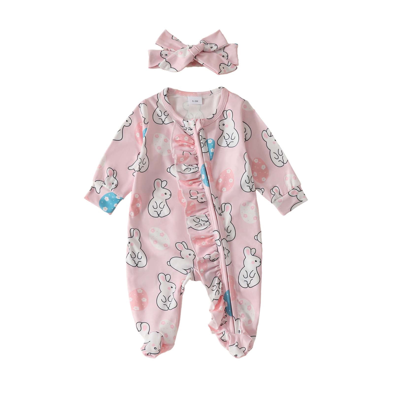 Karoyedx Baby Winter Clothes Girl Newborn Baby Girl Clothes Long Sleeve ...