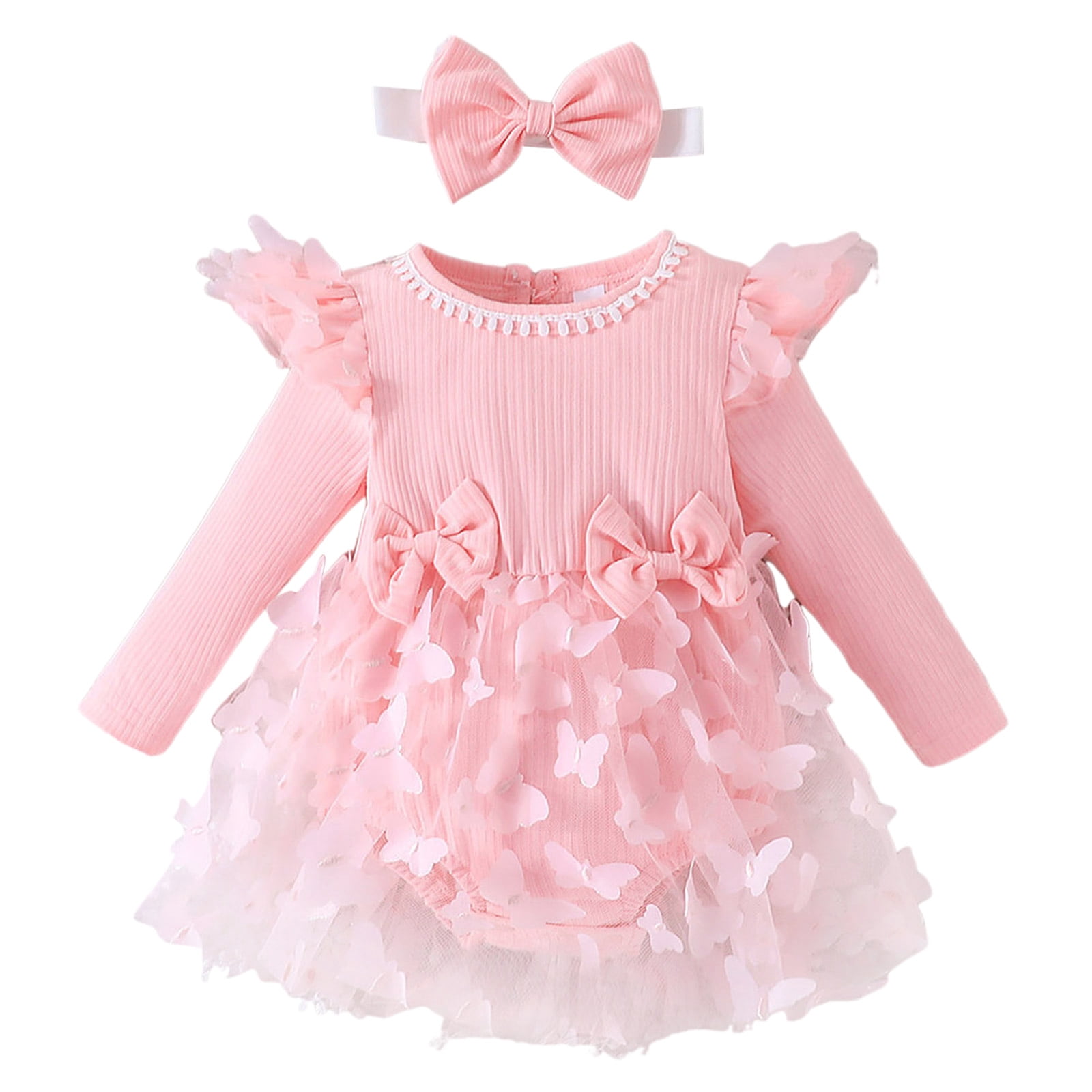 Karoyedx Dresses for Toddlers Toddler Fall Dress Baby Girl Dress Ruffle ...